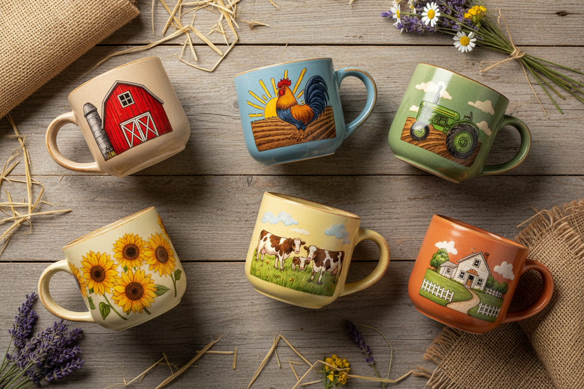 Farm Life Mugs & Country Coffee Cups – Brown County Souvenir